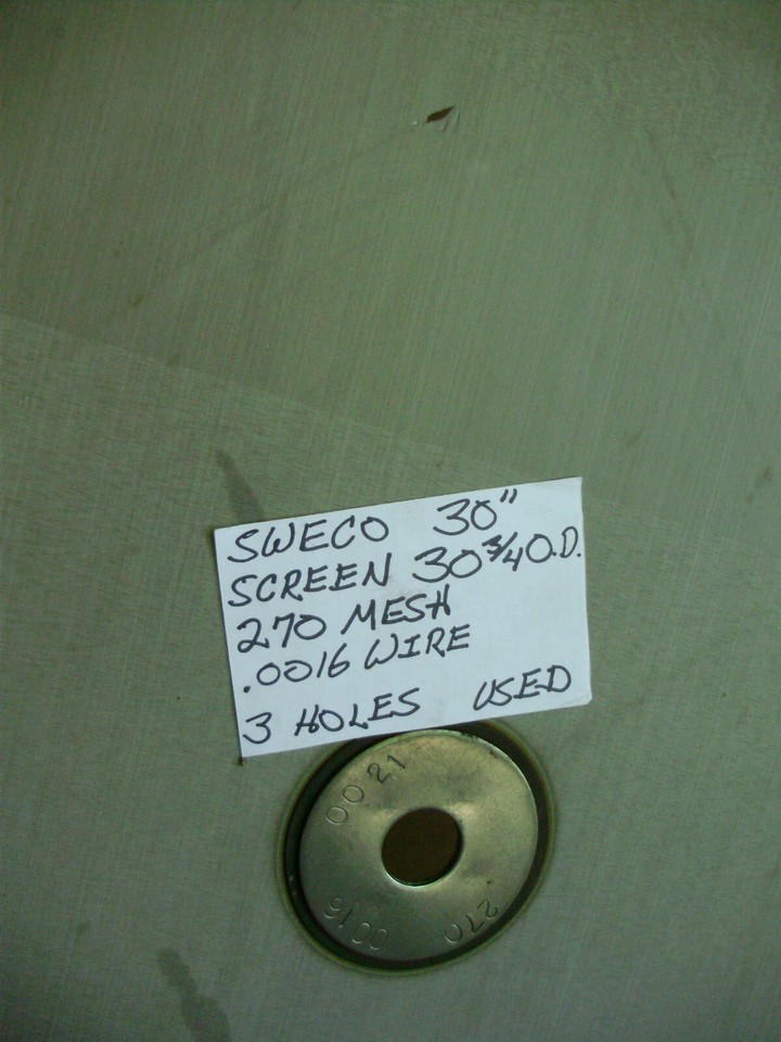 Midwestern Sweco Round Vibrating Replacement Screens & Ring Clamp | eBay