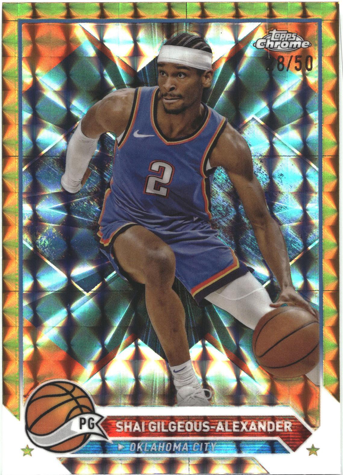 2023-24 Topps Chrome - Shai Gilgeous-Alexander #53 Gold Geometric ...