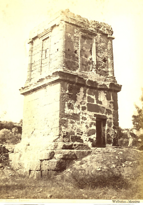 Agrigento, welbatus-messina, tomba di terone vintage albumen print ...