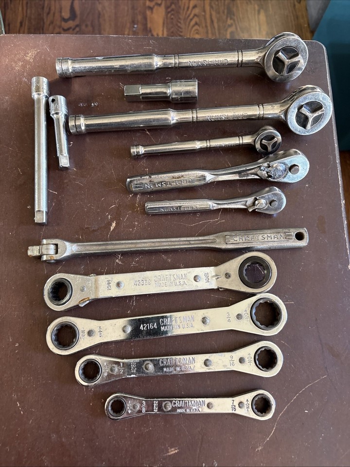 LOT OF (13) VINTAGE CRAFTSMAN TOOLS MADE IN USA IN GOOD CONDITION | eBay