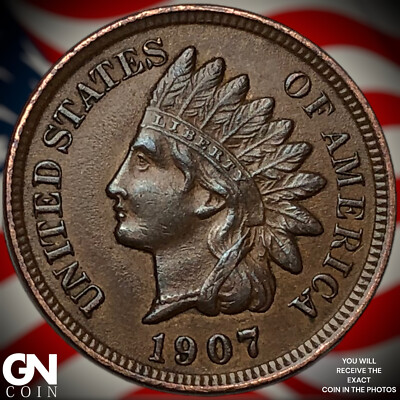 1907 Indian Head Cent Penny X1198 | eBay