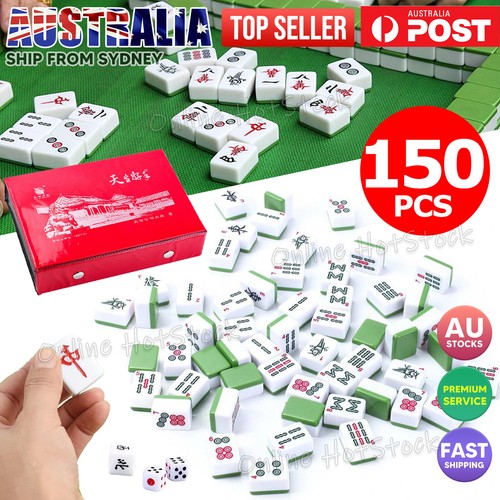 Large MahJong Heavy duty 144 tiles set with sign play Game box | eBay ...