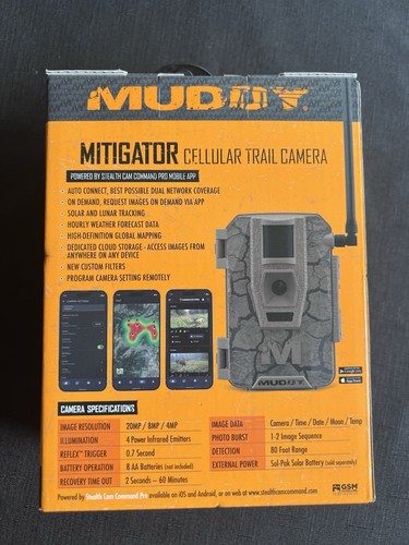 Muddy Mitigator 20MP 80ft Cellular Trail Camera MUD-MTGTR-W | eBay