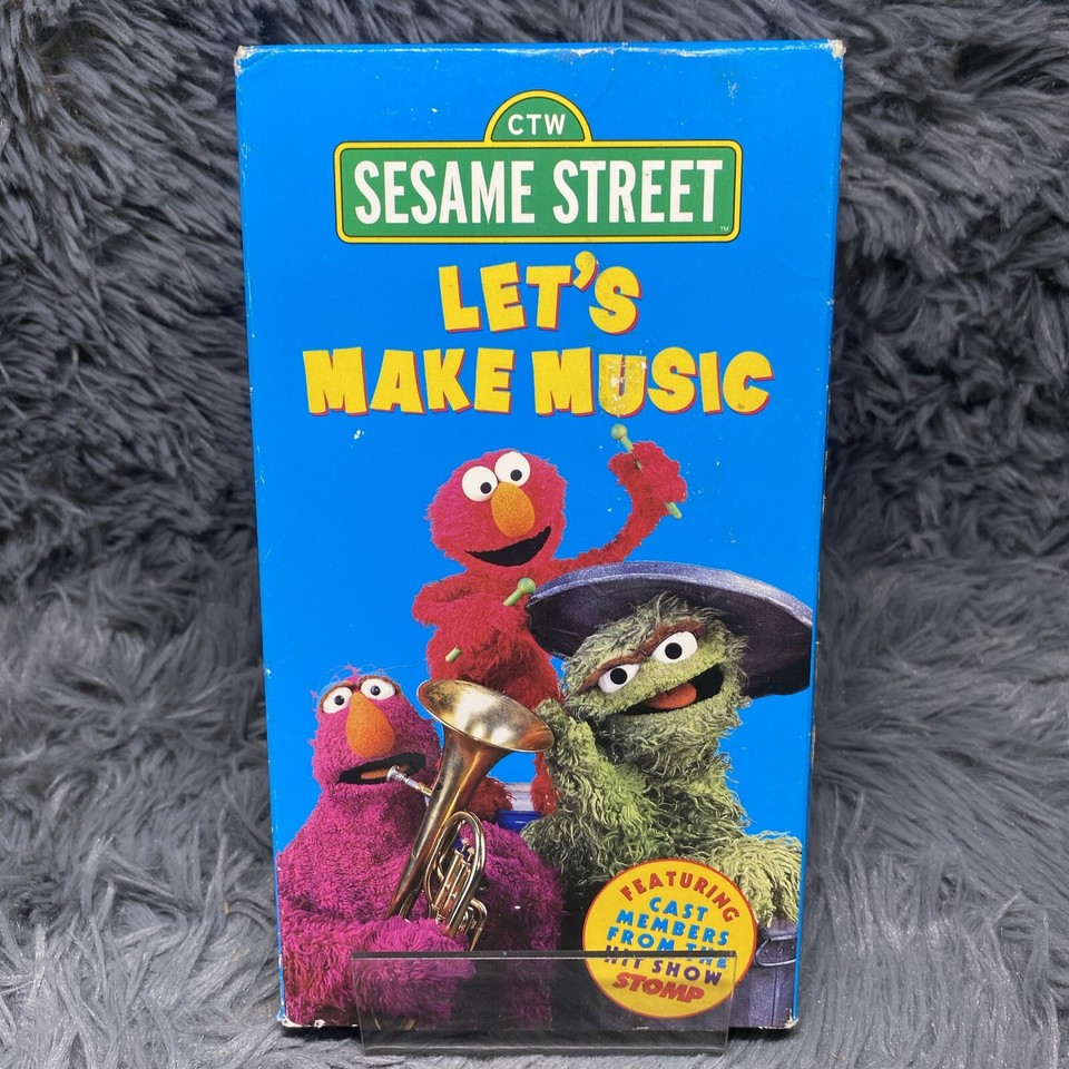 Sesame Street Let's Make Music VHS 2000 Video Tape Jim Henson Muppets ...