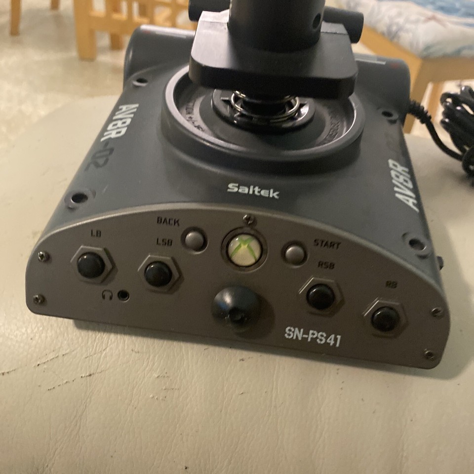 Saitek SN-PS41 XBOX 360 Aviator Flight Stick Joystick Controller AV8R ...