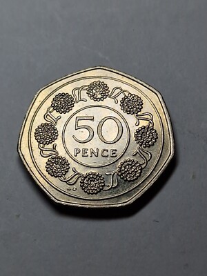 *RARE* 1988 AB GIBRALTAR CANDY TUFF 50p only 30k 7x rarer than kew ...