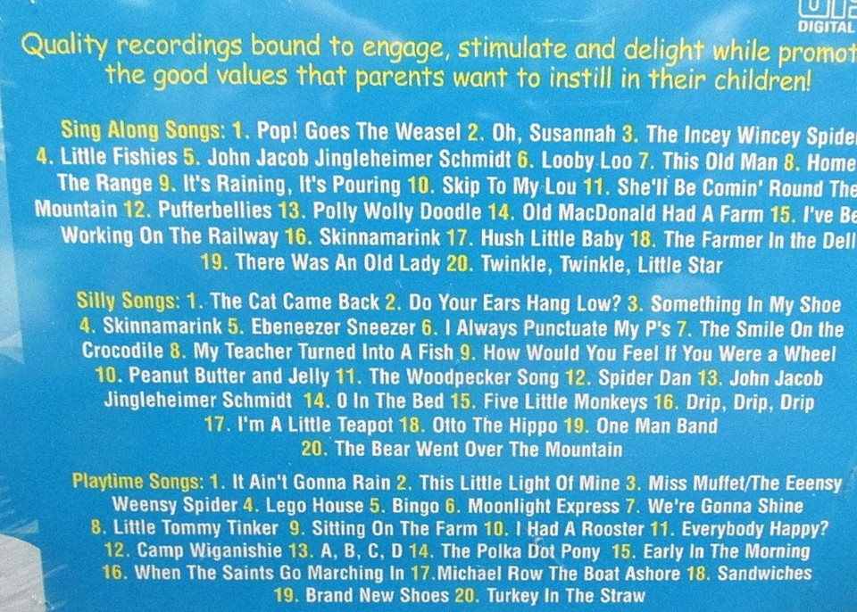 Toddlers Favorites 3CDs NEW!, 60 Songs,Playtime,Silly ,Sing alongs ...