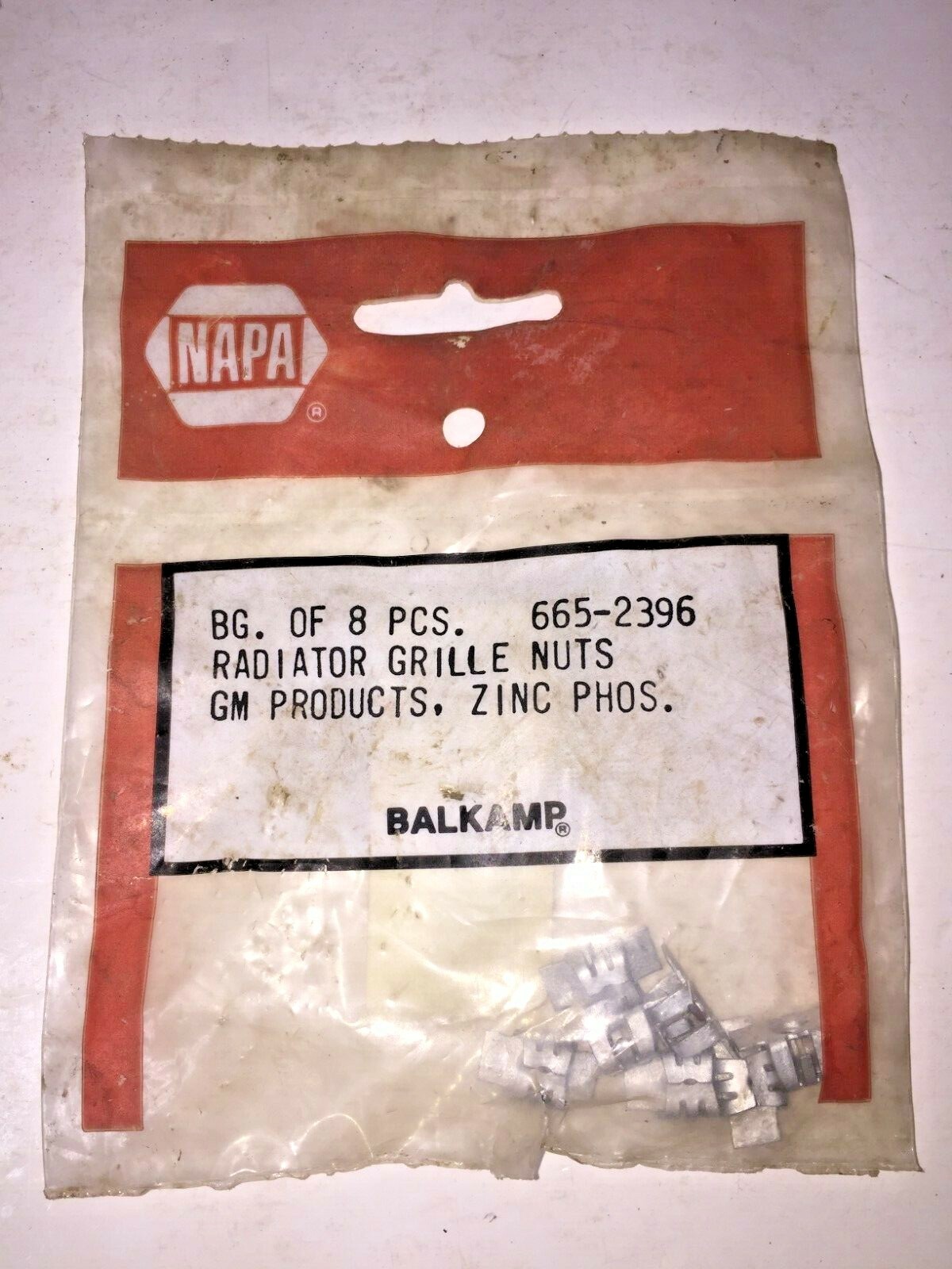 Napa Balkamp # 665-2396 Radiator Grille Nuts Lot of 8 Car Truck Auto ...