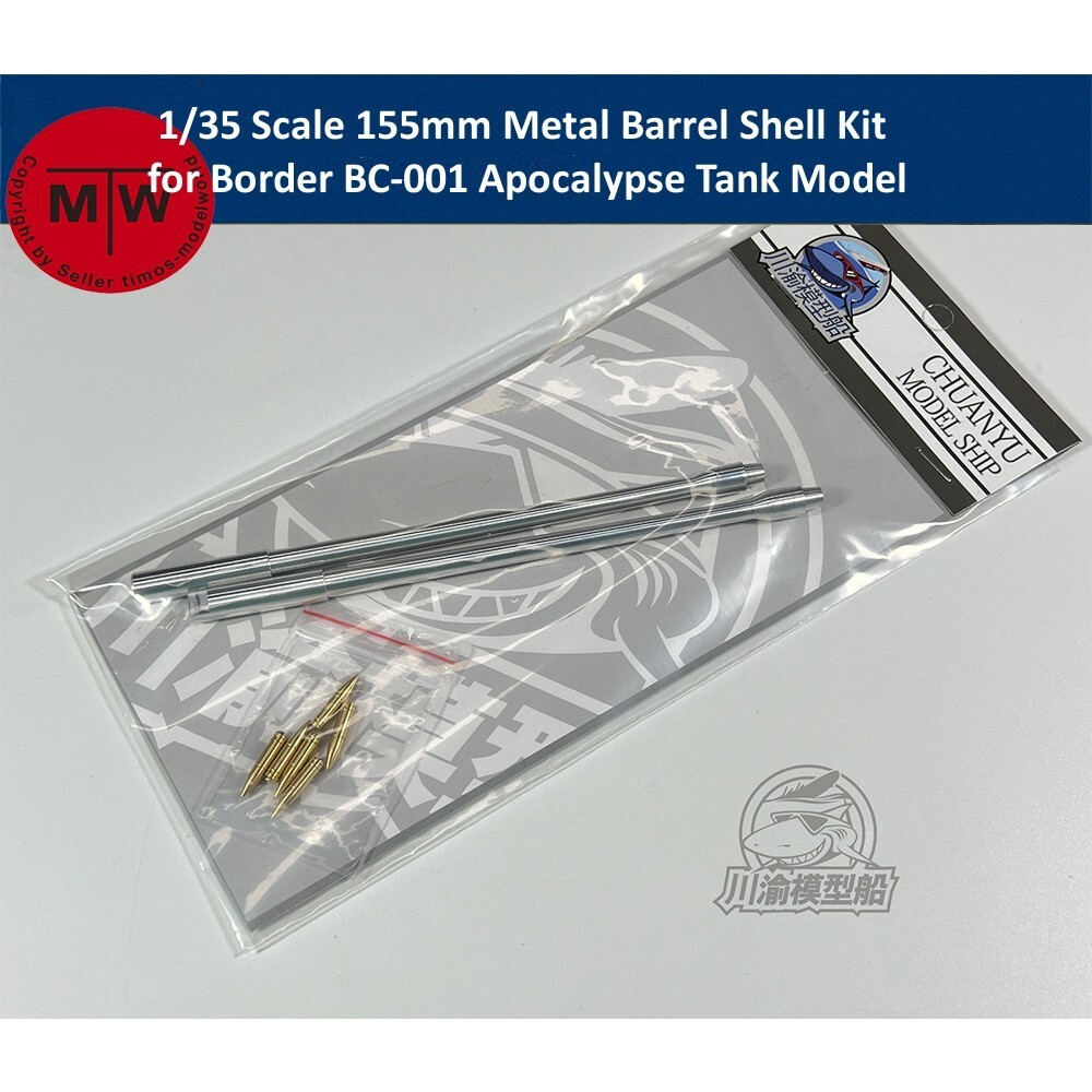 1/35 Scale 155mm Metal Barrel Shell Kit for Border BC001 Apocalypse ...