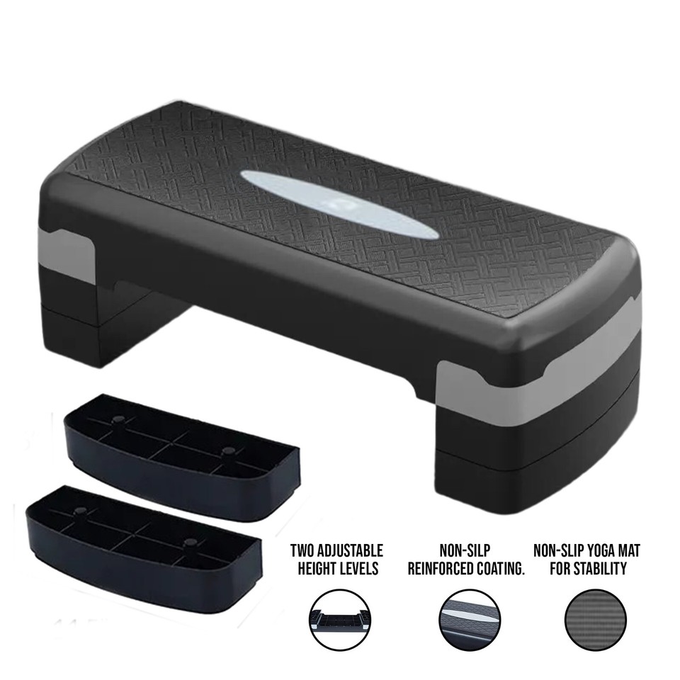Aerobic Stepper Adjustable Height 2-3-5 Levels Exercise Stepper for ...