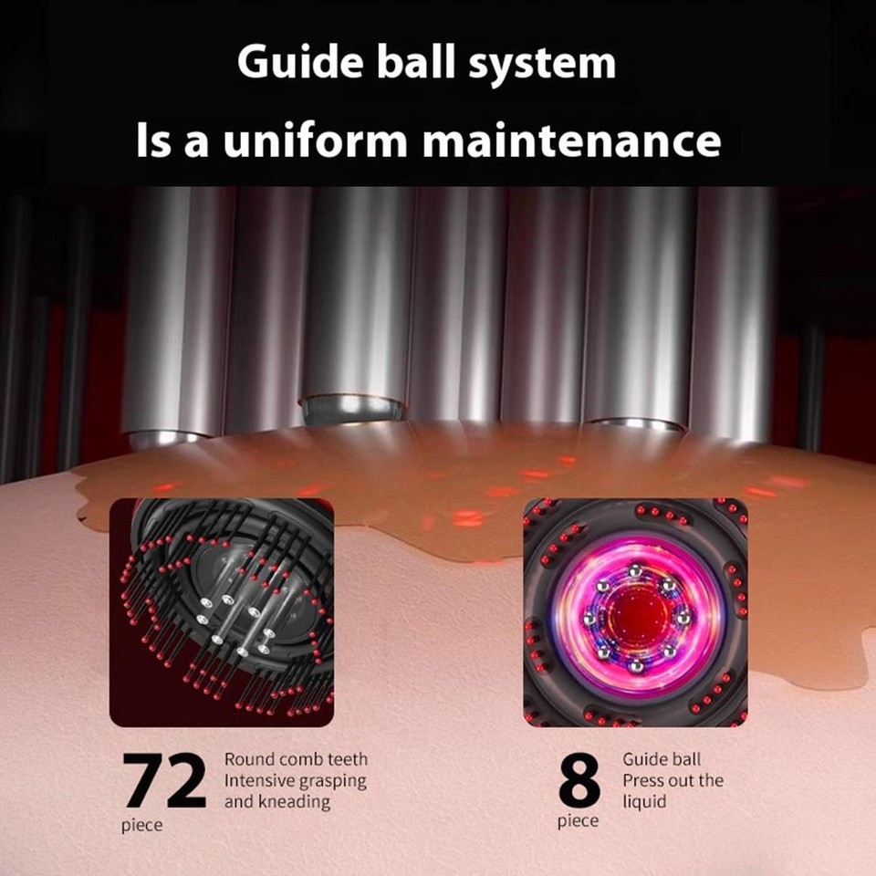 Electric Hair Growth Massage Comb Red Light Scalp Brush Anti Hair Loss ...