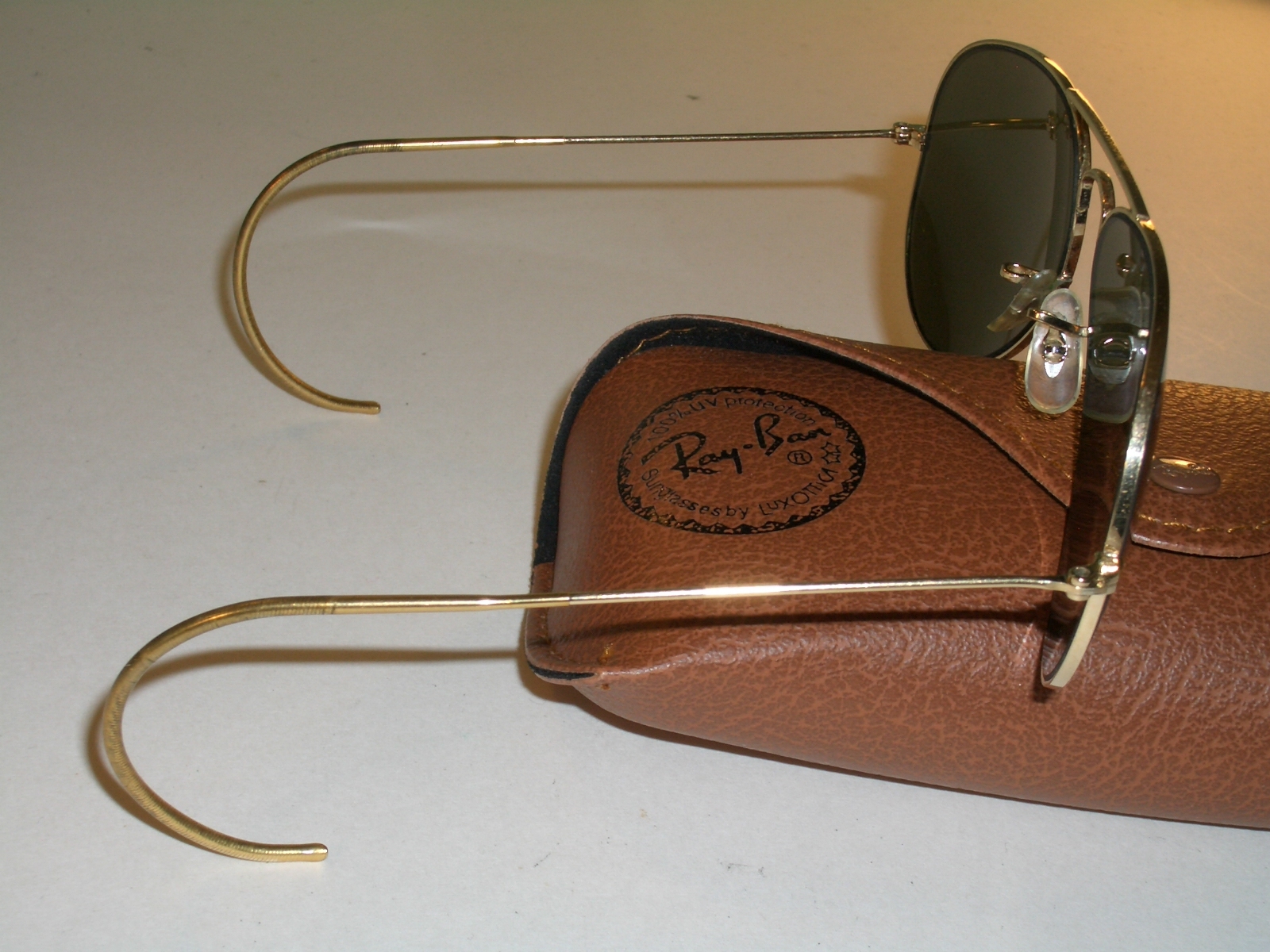 58MM B&L RAY BAN GP WRAPAROUNDs G15 UV GLASS LENS PILOT AVIATORS ...