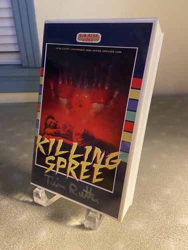 Signed by Director Tim Ritter Killing Spree VHS / DVD Clamshell SOV Sub ...