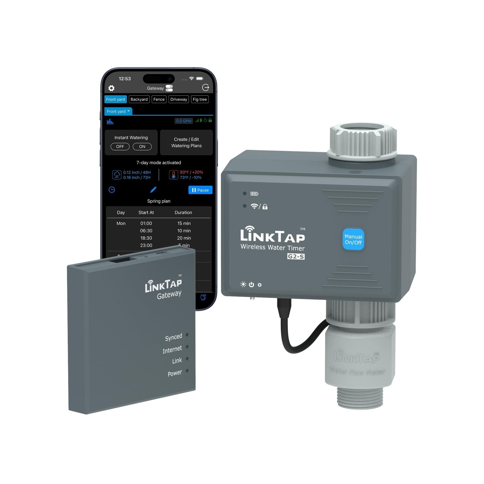 LinkTap G2S Smart Water Timer & Gateway, Weather Aware, Intelligent ...