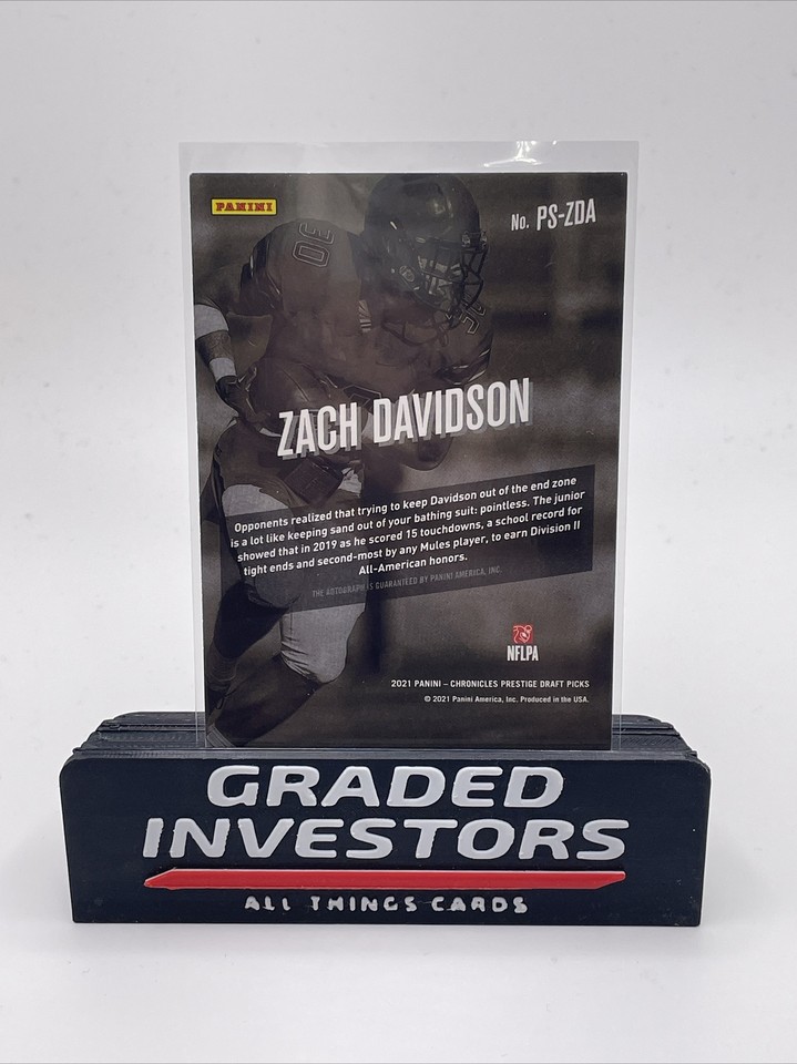 2021 PANINI PRESTIGE ZACH DAVIDSON RC ROOKIE AUTOGRAPH AUTO | eBay