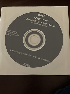 2009 Dell Application Reinstalling Cyberlink Power DVD DX 8.2 Software ...