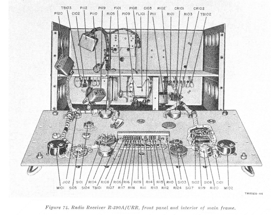 COLLINS R-390A / URR RADIO RECEIVER 257 PAGE ARMY TECHNICAL MANUAL TM ...