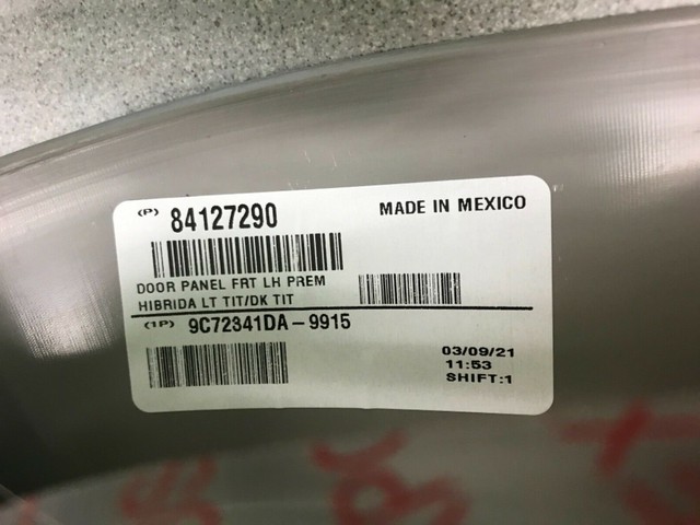 Genuine GM 2010-2014 Left Driver Door Panel Trim Titanium 84127290 for ...