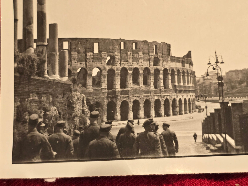 WEHRMACHT ROME ITALY COLOSSEUM RUINS WW2 WWII German Military wartime ...