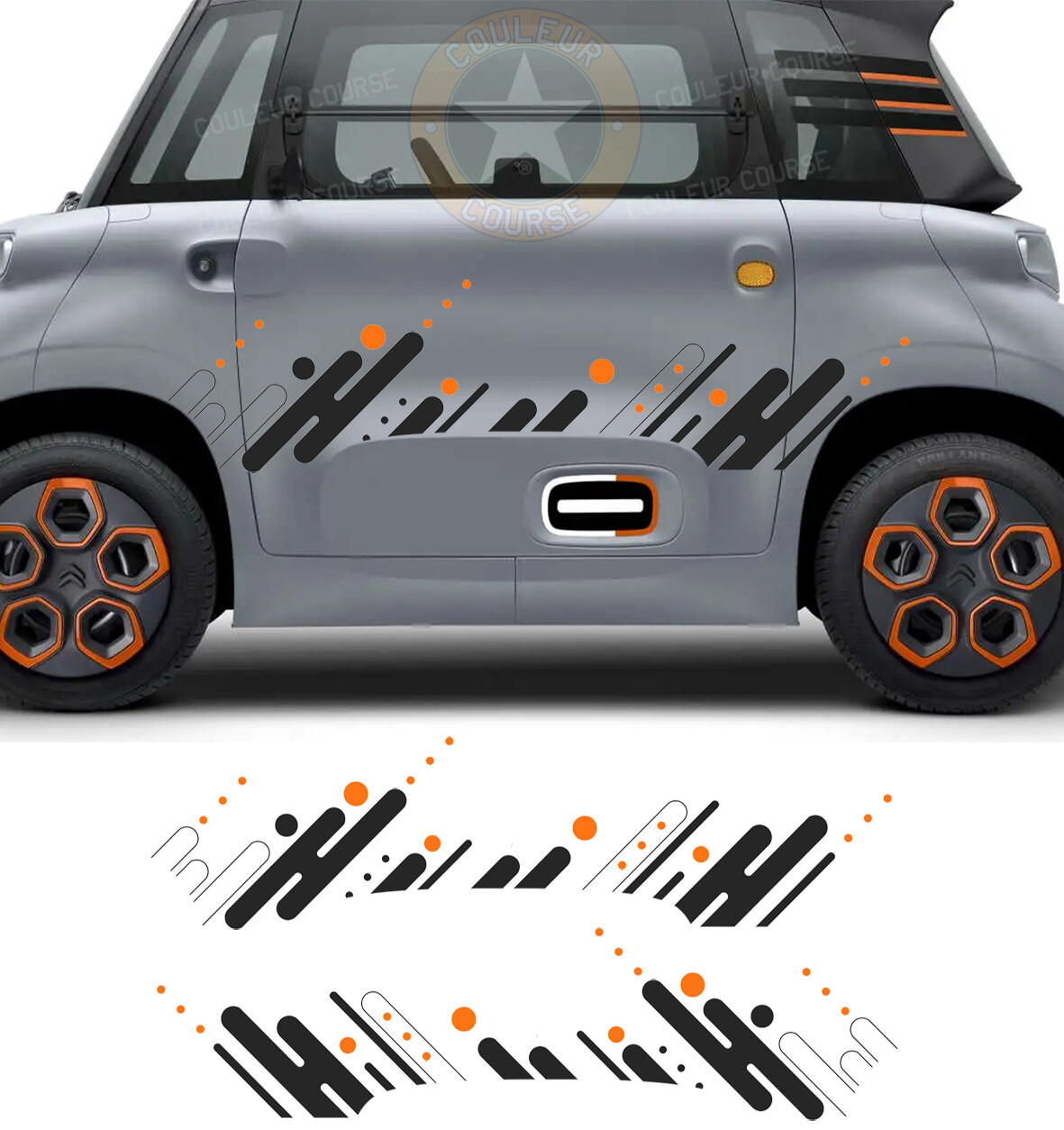 2 X BANDES KIT DECO DECOR COTÉ POUR CITROEN AMI AUTOCOLLANT STICKER ...