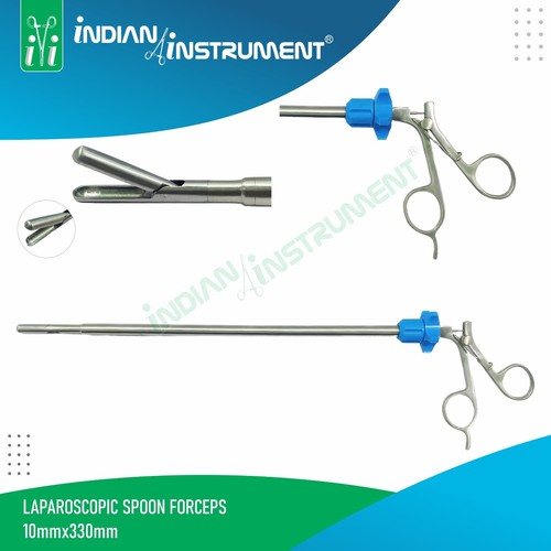 Laparoscopic SS Spoon Forcep 10mmx330mm Reusable Surgical Instrument CE ...