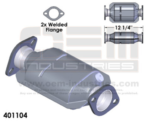 OEM Industries 401104 Catalytic Converter - Catalytic Converter for ...