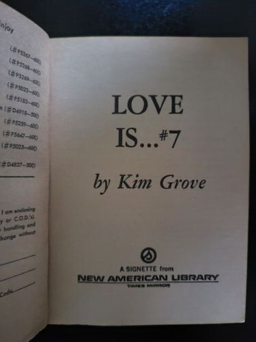 Love is… #7 Kim Grove 1973 Vintage Book 1st Edition VERY GOOD CONDITION ...