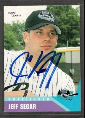 2002 Multi-Ad Jeff Segar Greensboro Bats Baseball Card Signed Autograph ...