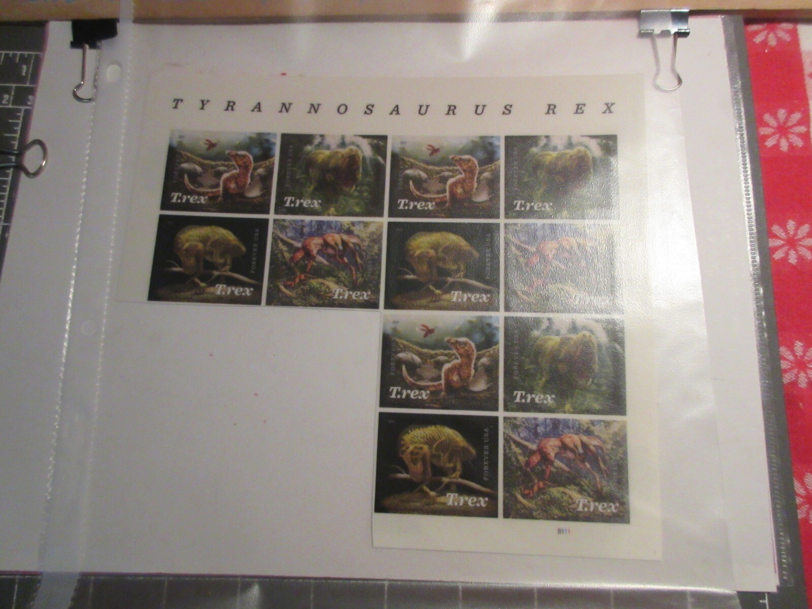 *2019 "TYRANNOSAURUS REX" DINOSAUR-T-REX (12s) 1St CLASS "FOREVER ...