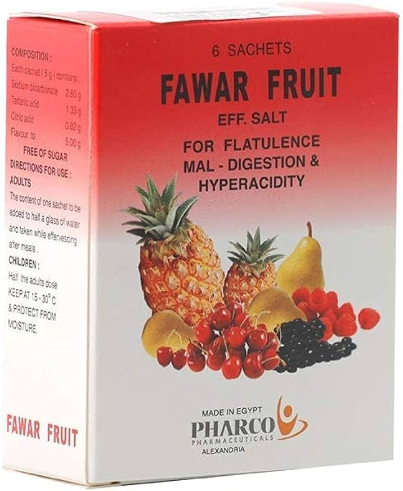 4 × Fawar FRUIT Refreshing Effervescent Natural Remedy for Smoothing ...