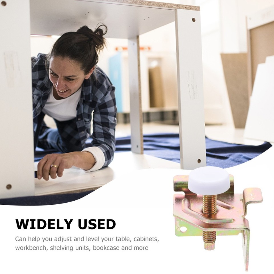 2 Pcs Cabinet Adjustment Feet Leg Leveler Wardrobe Foot Furniture ...