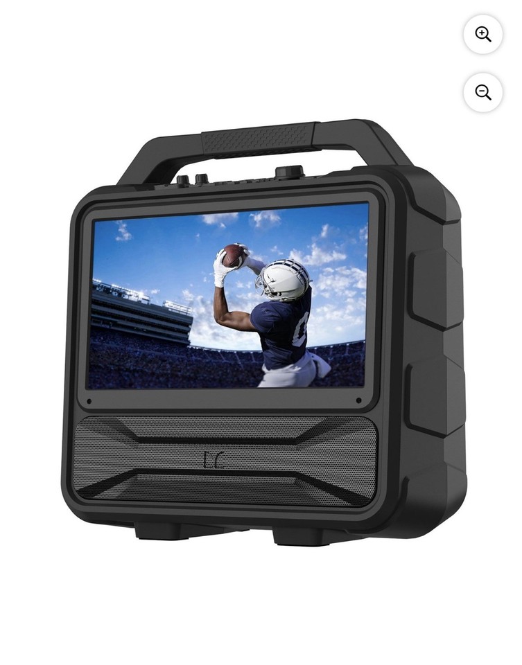 Monster Vision Portable Bluetooth Speaker With Built-In LCD TV | eBay