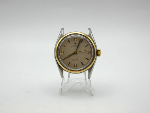 Rolex 6084 Oyster Perpetual 34mm Ivory Dial Men's Watch TT NEEDS ...