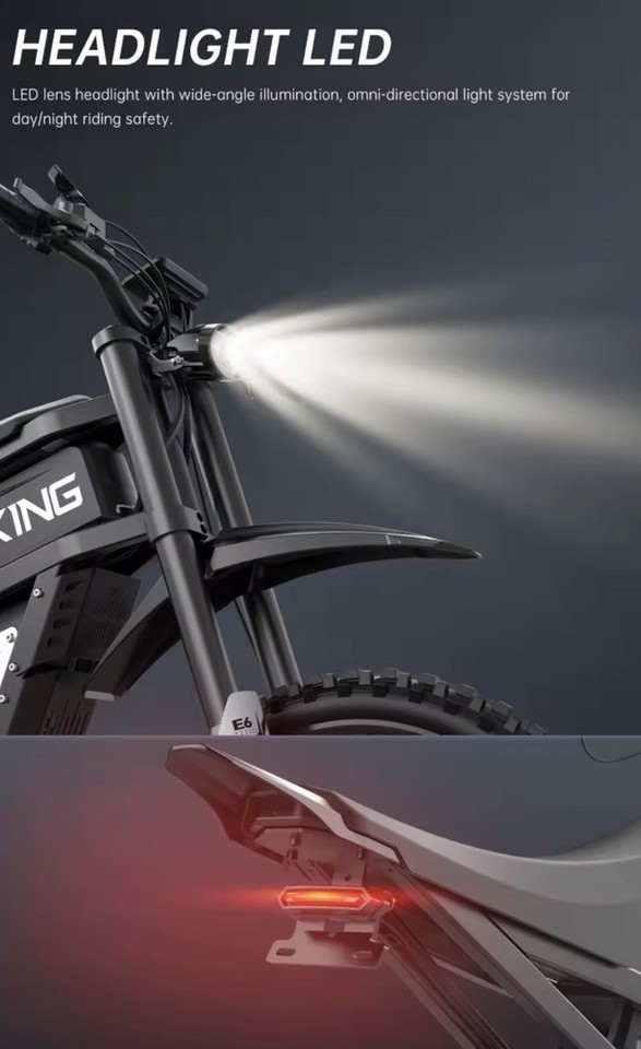 Surron Style 25” Race Electric Bike 52V 2000W Dual Battery & LCD Screen ...