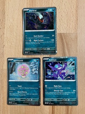 Pokemon TCG Darkrai Spiritomb & Sableye Cosmos Holo Promo Card Lot | eBay