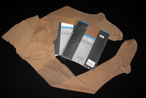 2 COLLANT SCULPTANT T SUPER CETTE MARRON NYLON LYCRA COTON SOUTIEN ...