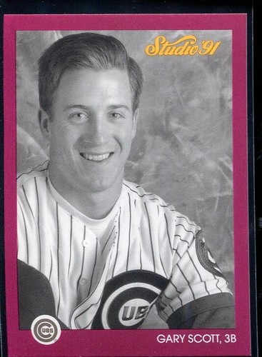 1991 Leaf Studio Baseball Gary Scott #159 Chicago Cubs | eBay