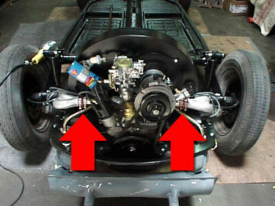 VW TYPE 1 BLACK DUAL PORT INTAKE MANIFOLD BOOTS INSTALLATION KIT BUG ...