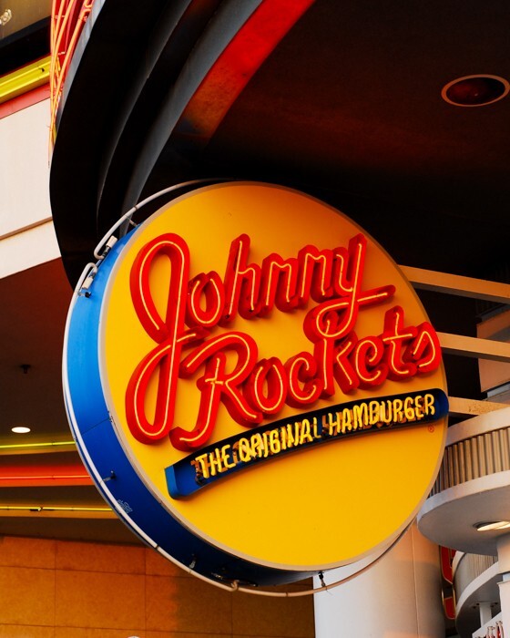 8x10 Color retro Johnny Rockets neon sign in Atlantic City, NJ #1 | eBay