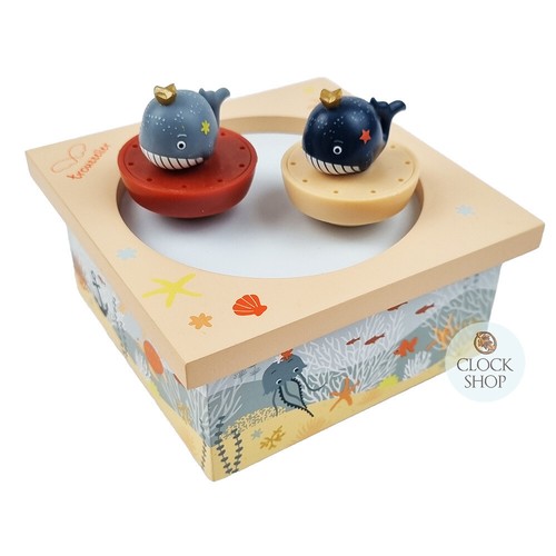 Whales In The Ocean Music Box With Spinning Figurines (Twinkle Twinkle ...