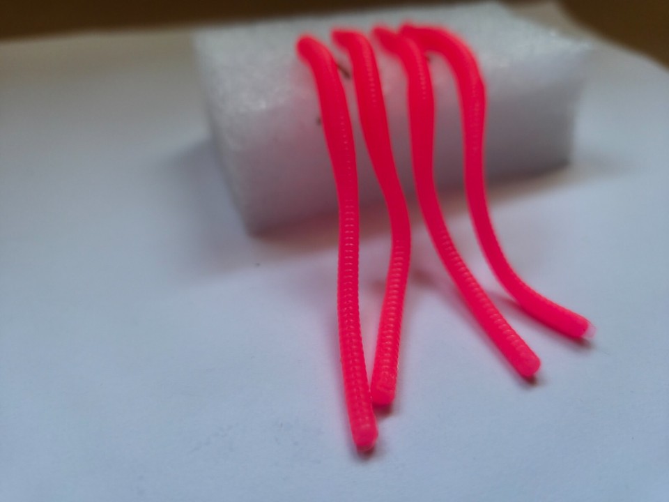 4 x PINK Jelly WORMS FLY FISHING Wet Trout Flies Size 10 DEADLY | eBay UK