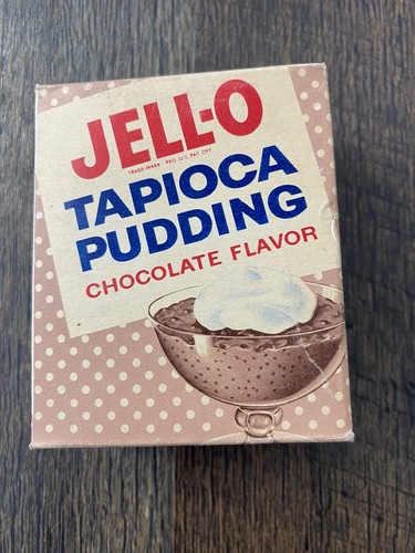Vintage 1950’s Jello Tapioca Pudding Chocolate Flavor Unopened NOS ...