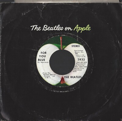 The Beatles - Long & Winding Road / For You Blue 45rpm Vinyl Record ...