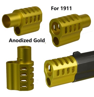 1911 .45 ACP Muzzle Brake Compensator, A Style, Anodized Gold | eBay
