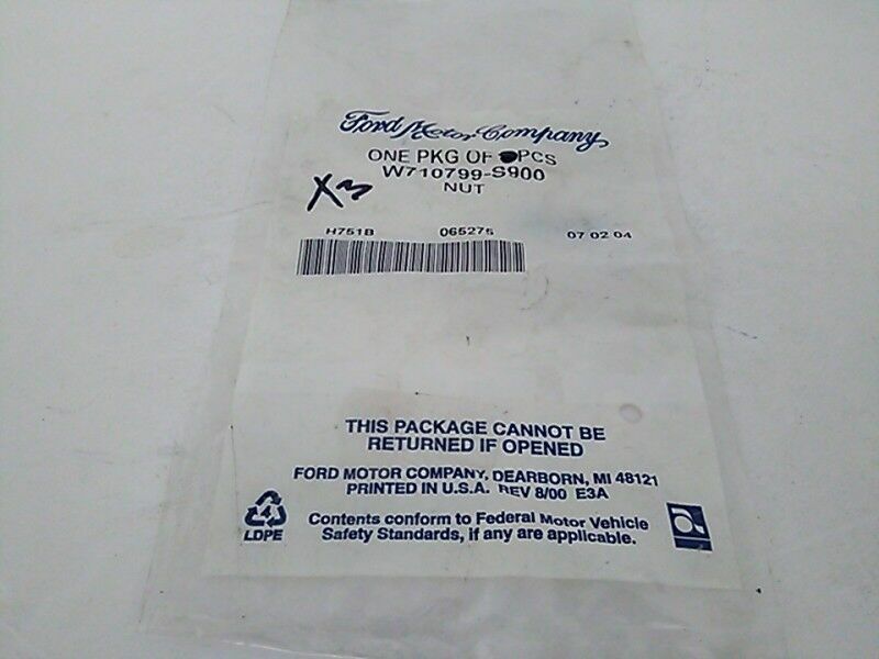 Ford Lincoln Genuine 3 Pcs Nut W710799-s900 for sale online | eBay