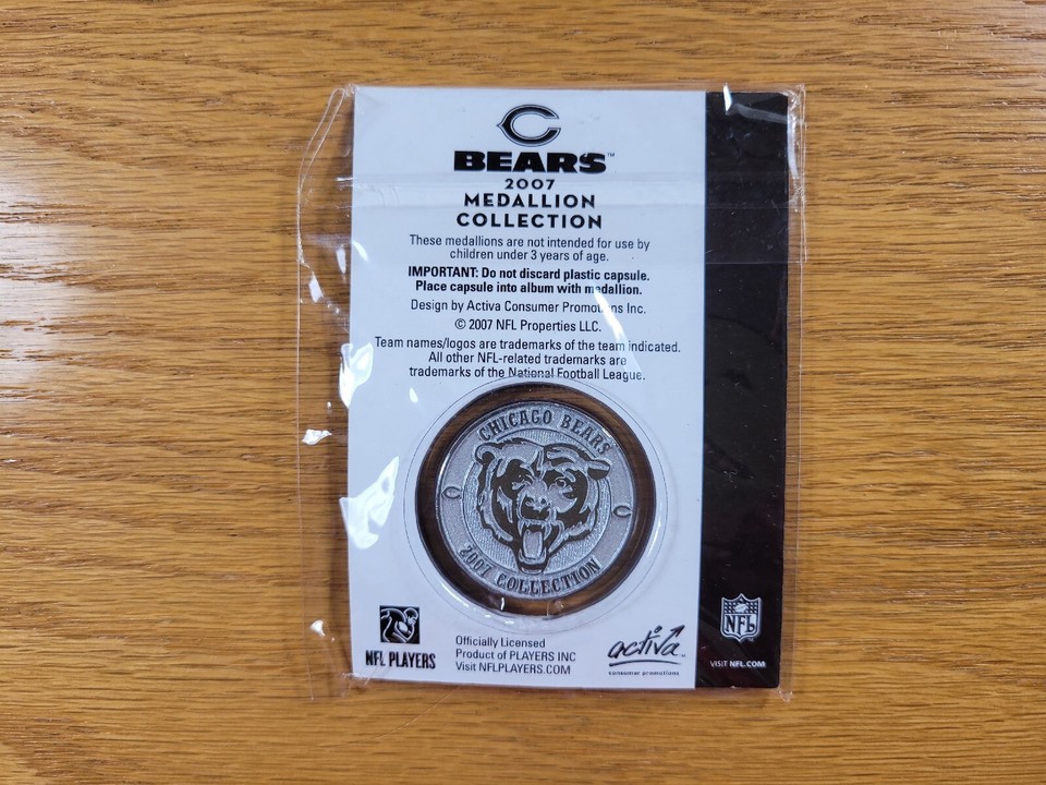Mark Anderson Coin Chicago Bears NFL Football Team 2007 Medallion ...
