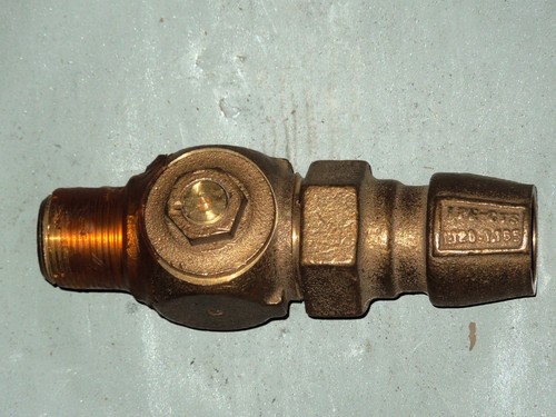 1" MUELLER CORPORATION STOP VALVE, AWWA X CST | eBay
