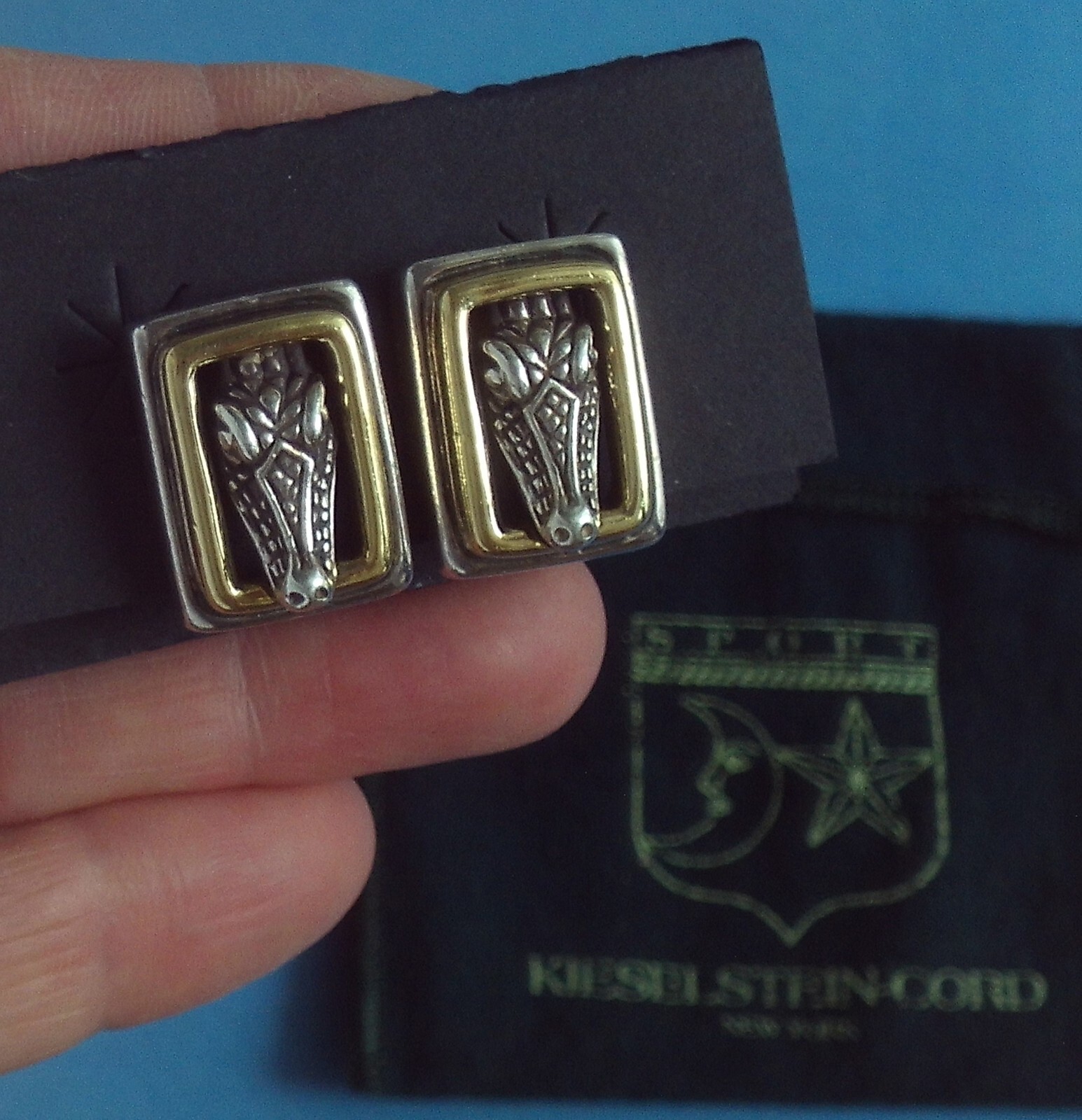 BARRY KIESELSTEIN CORD STERLING SILVER 18K GOLD ALLIG… - Gem