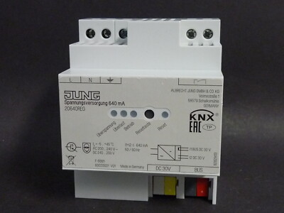 Jung 20640 REG EIB KNX Spannungsversorgung 640 mA 20640REG neu OVP ...