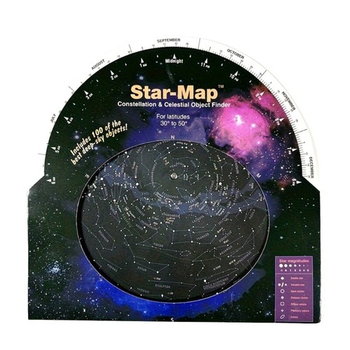 User Friendly Rotating Star Locator Guide Chart Map For Both Novices ...